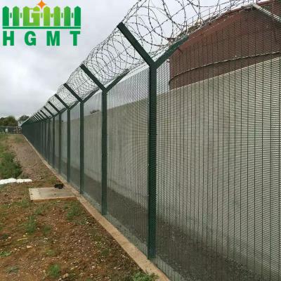 China Factory Supply Outdoor High Security Privacy Anti Climbing Clear View Prison Fence With Razor Barbed Wire for sale