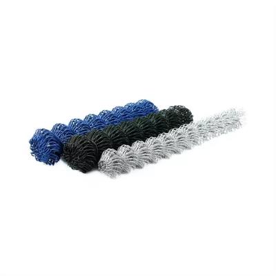 Verzinktes PVC-Beschichtetes Metallkettenverbindungszaun Großhandel Schwarz zum Verkauf