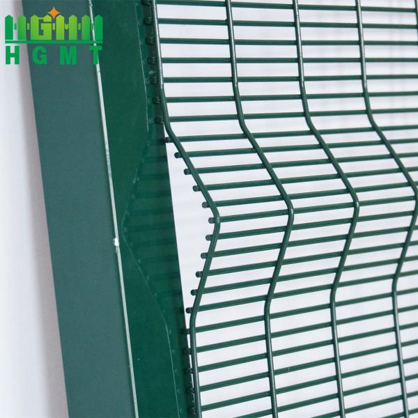 Heavy Duty Clear View Fence Panel High Security Wire Mesh 358 Anti Climb Fence With Barbed