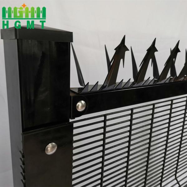 Heavy Duty Clear View Fence Panel High Security Wire Mesh 358 Anti Climb Fence With Barbed
