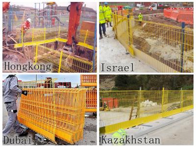 China Impact-Resistant Edge Protection Barrier With Reinforced Mid-Rail for sale