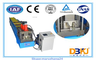 China 380V Gutter Roll Forming Machine / Color Steel Metal Roll Former Omron Encoder for sale