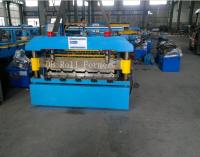 China Roof Panel Roll Tile Forming Machine with Pull Broach / PLC Control System Touch Screen for sale