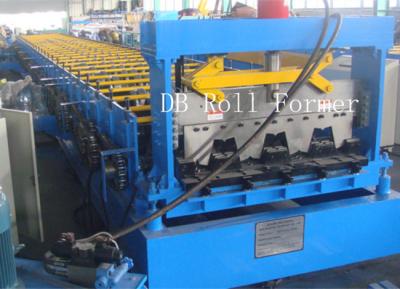 China Metalen dek Roll Forming machines met hoge snelheid met hydraulische systeem Te koop