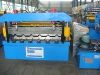 China Construction Wall / Roof Panel Roll Forming Machine With Touch Screen PLC Control System for sale