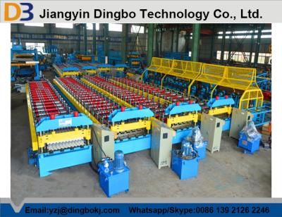 Cina Rotolo idraulico del pannello del tetto di controllo che forma la trasmissione a catena automatica a macchina dell'accatastatore in vendita
