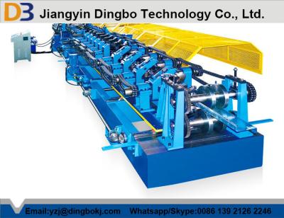 China C Pfette Roll Formmaschine mit Gcr15 Lager Stahl 12 Gruppen Rollen für Store Fixture zu verkaufen