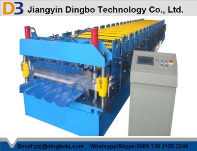 Cina Rotolo del pannello del tetto che forma macchina con il tipo idraulico di taglio per il magazzino della Acciaio-struttura in vendita