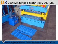 China Roof Panel Roll Tile Forming Machine with Pull Broach / PLC Control System Touch Screen for sale