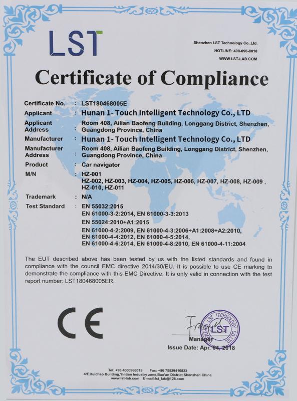 CE - Hunan 1-touch Intelligent Technology Co., Ltd.