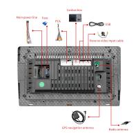 China Intelligent Big Screen Car Audio GPS Navigation 9 Inch Android for sale