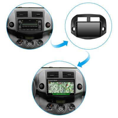 中国 2つの喧騒フレームとのトヨタRAV4 2007のアンドロイド10車ステレオGPSの運行のための人間の特徴をもつ車のマルチメディア プレイヤー 販売のため