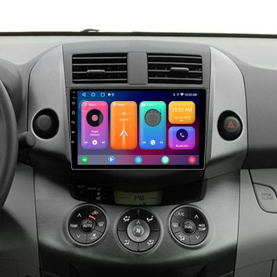 中国 2つの喧騒フレームとのトヨタRAV4 2007のアンドロイド10車ステレオGPSの運行のための人間の特徴をもつ車のマルチメディア プレイヤー 販売のため