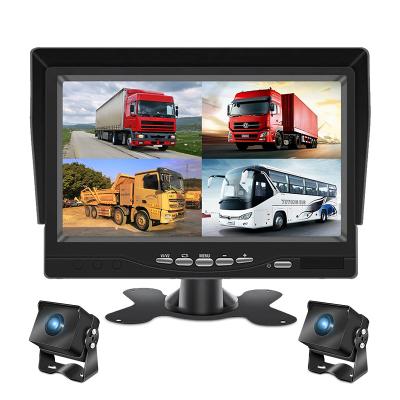 Cina Traffico di camion doppio a 7 pollici della strada di HD della macchina fotografica piena dell'automobile DVR Front And Rear Video in vendita