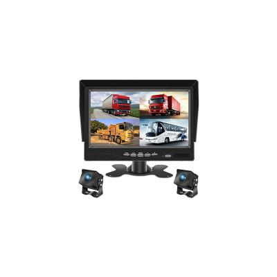 China Traffico di camion doppio a 7 pollici della strada di HD della macchina fotografica piena dell'automobile DVR Front And Rear Video for sale