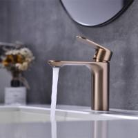 China OEM Electroplating Single Hole Basin Mixer Multiple Colors Single Cold Tap for sale