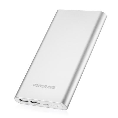 Cina Porta USB doppia della Banca portatile ricaricabile di alluminio di potere del Super Slim 12000mAh in vendita