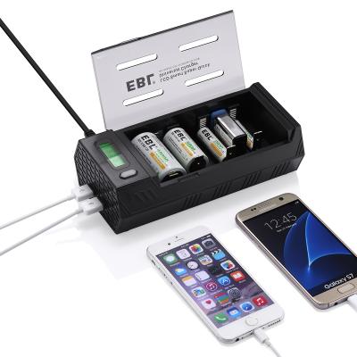 Cina La batteria ricaricabile ed il caricatore del litio 9v di NiMH NiCD l'aa IL AAA la C D con le porte USB telefonano il caricatore in vendita