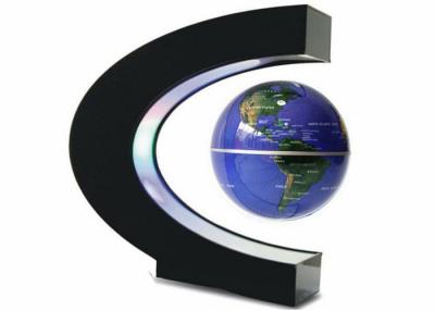 China C Shape LED World Map Decoration Magnetic Levitation Floating Globe For Gift for sale