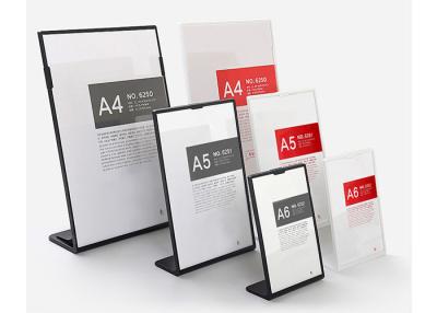 China Laser Cutting Custom Acrylic Sign Holder , Acrylic Tabletop Display Stands for sale