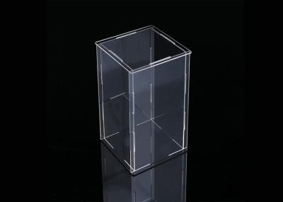 China Handcraft / Model Clear Acrylic Display Boxes With Screen Printing Logo for sale