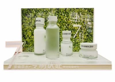 China Custom Acrylic Cosmetic Display Stand Clear Makeup Storage For Shopping Mall for sale
