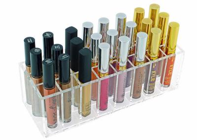 China Lipstick Cosmetic Display Acrylic Makeup Storage Containers Waterproof for sale