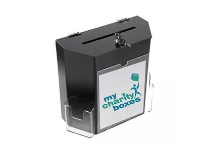 China Customized Clear Acrylic Display Boxes Suggestion Box Acrylic Storage Container for sale