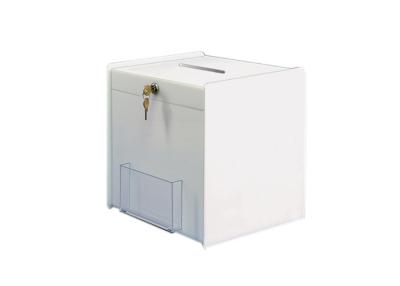 China Durable Clear Acrylic Display Boxes Raffle Ticket Box For Business / Domestic for sale