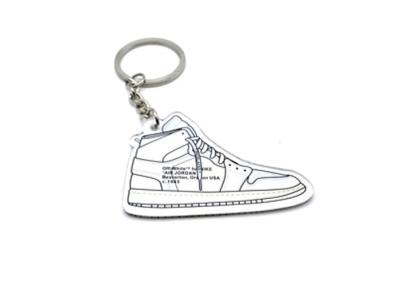 China Laser Cut Acrylic Keychain Decorative Item Custom Acrylic Keyrings Good Toughness for sale