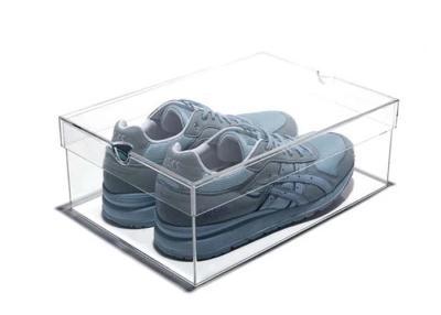 China Acrylic Showcase Display Case Clear Plastic Display Containers For Shoe for sale