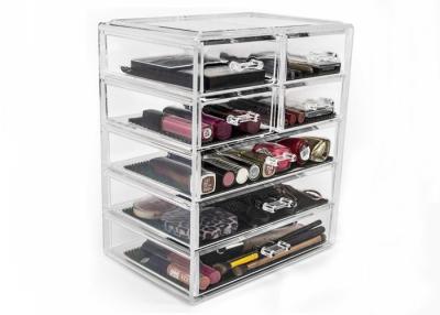 China Supermarket Acrylic Cosmetic Storage Containers Clear Makeup Storage Drawers for sale