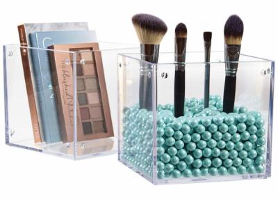 China Durable Acrylic Cosmetic Display Stand Clear Acrylic Cosmetics Organizer Storage Box for sale
