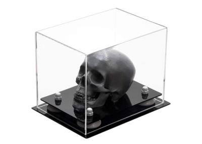 China UV Resistant Custom Made Acrylic Display Case For Collectibles Silk Printing for sale