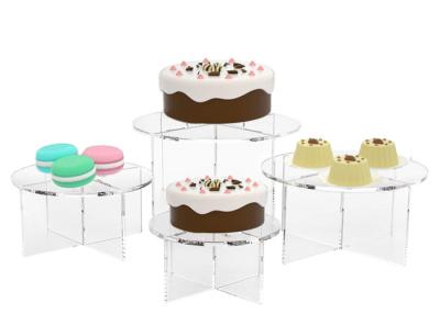 China Multipurpose Riser Display Stand Round Disassemble Tabletop Risers For Business for sale