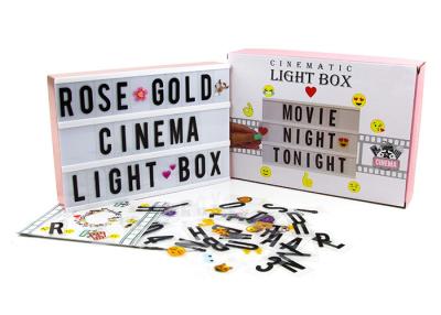 China Acrylic LED Lightbox Display With Letters 252 Letters Numbers Symbols Emojis for sale