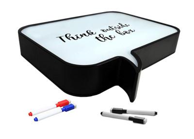 China 12 White Acrylic LED Light Box Square Speech Bubble Lightbox With USB Cable for sale