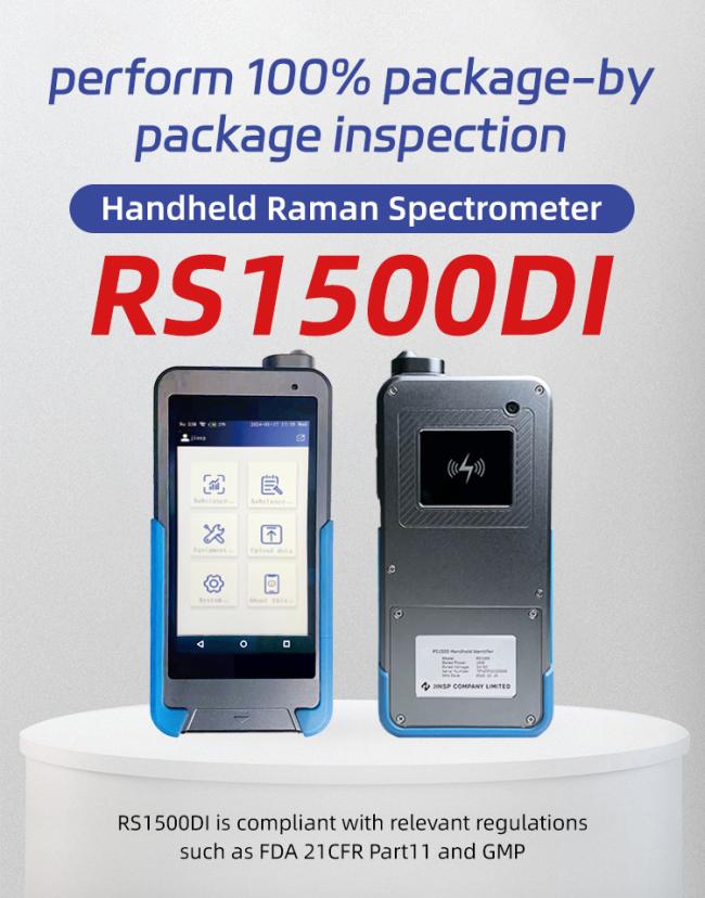 RS1500DI Handheld Raman Spectrometer front view