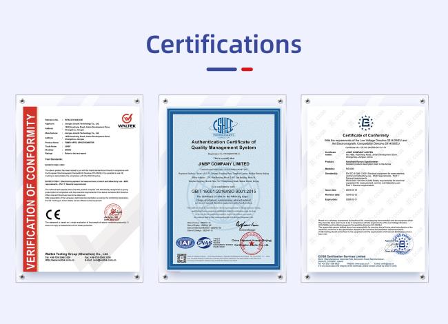 JINSP product certification