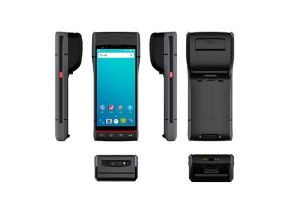 China Dispositivo de leitura de código de barras Android com impressora de código de barras de 58 mm Terminal móvel Handheld 2D Pda à venda