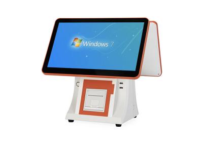 China 15,6 Doppelschirm aller in einem Windows Positions-Maschinen-Kassierer Terminal mit QR Code-Scanner zu verkaufen