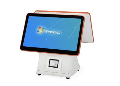 China 15,6 Doppelschirm aller in einem Windows Positions-Maschinen-Kassierer Terminal mit QR Code-Scanner zu verkaufen