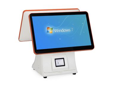 China 15,6 Doppelschirm aller in einem Windows Positions-Maschinen-Kassierer Terminal mit QR Code-Scanner zu verkaufen
