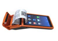 China Portable Payment Android Handheld POS Terminal with Printer / 5.5 Inch Touch Screen for sale