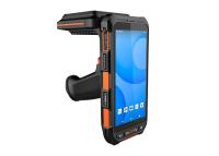 China Long Range Handheld Android PDA Barcode Scanner NFC LF HF RFID Reader for Wrist Bands for sale