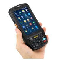 China Wireless Bluetooth Wifi Rugged Android PDA Mobile 2D Barcode Scanner with Dispaly for sale