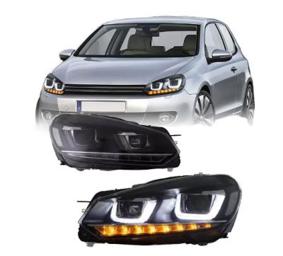 China Demillon Led Headlights for Volkswagen Golf 6 Sequential Turn Signal Headlights for sale