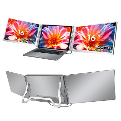 China 16 Inch 16:10 Laptop Screen Extender 1200P 60Hz One Cable Monitor For Notebooks for sale