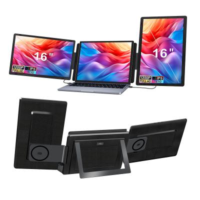 China Vertical Horizontal Detachable Monitor Triple Laptop Screen Extender for sale
