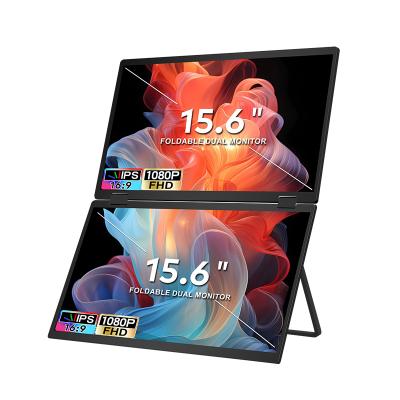 China ODM Laptop Second Screen Portable Folding Monitor 1920x1080 Resolution for sale